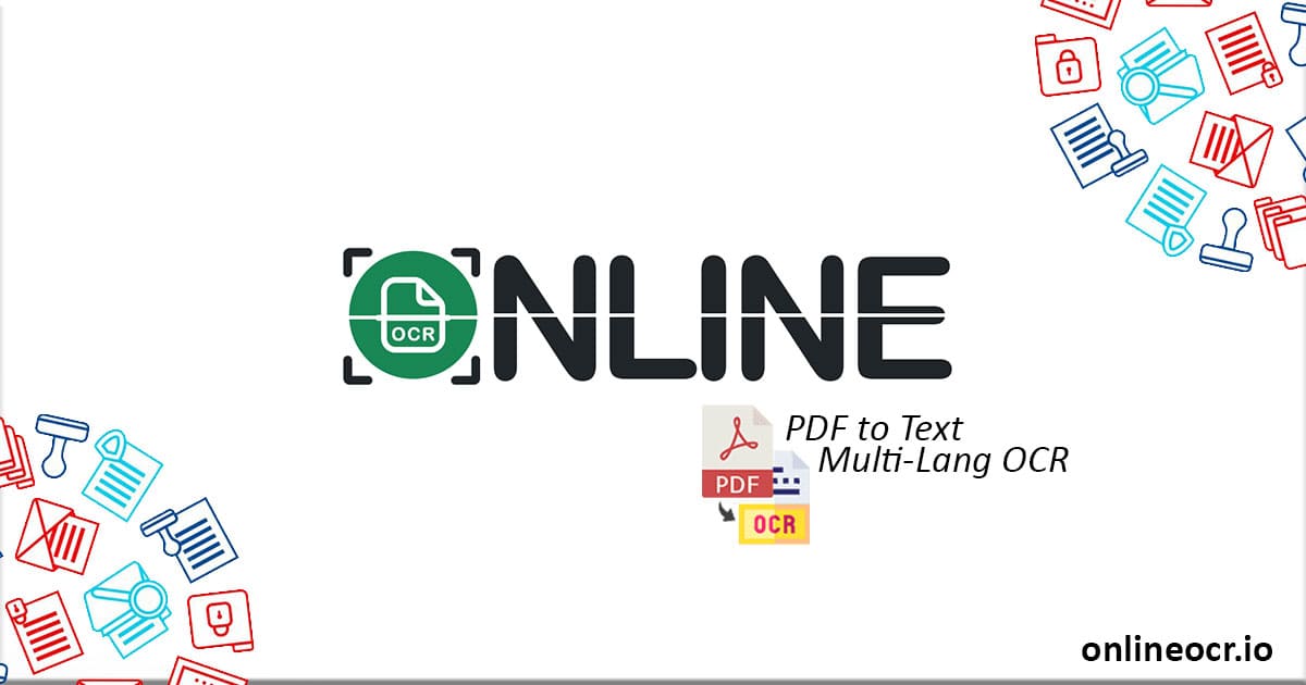 Extract Text From PDF | PDF to Text Converter | Onlineocr.io